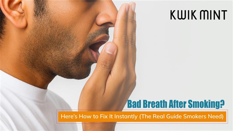 Instant Fresh Breath After Smoking with Kwik Mint Strips