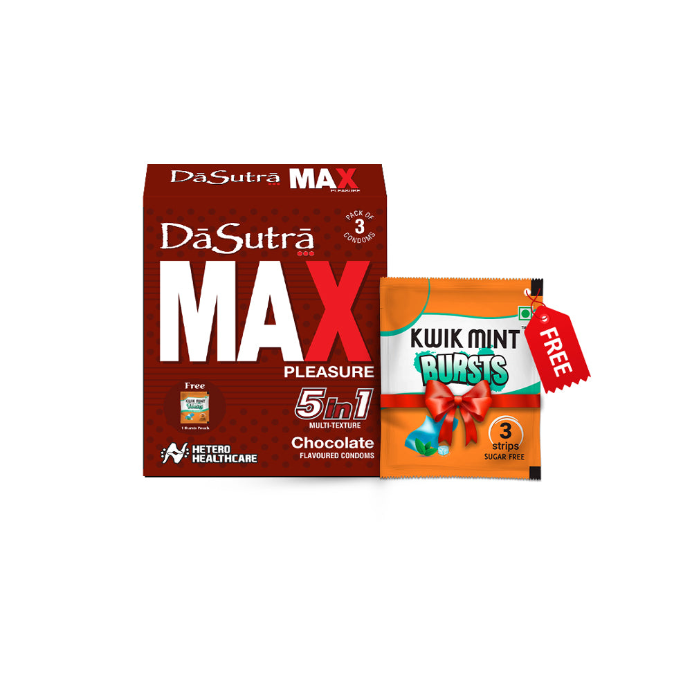 DaSutra Max Pleasure Condoms - With 396 dots | 5in1 multi-textured con ...